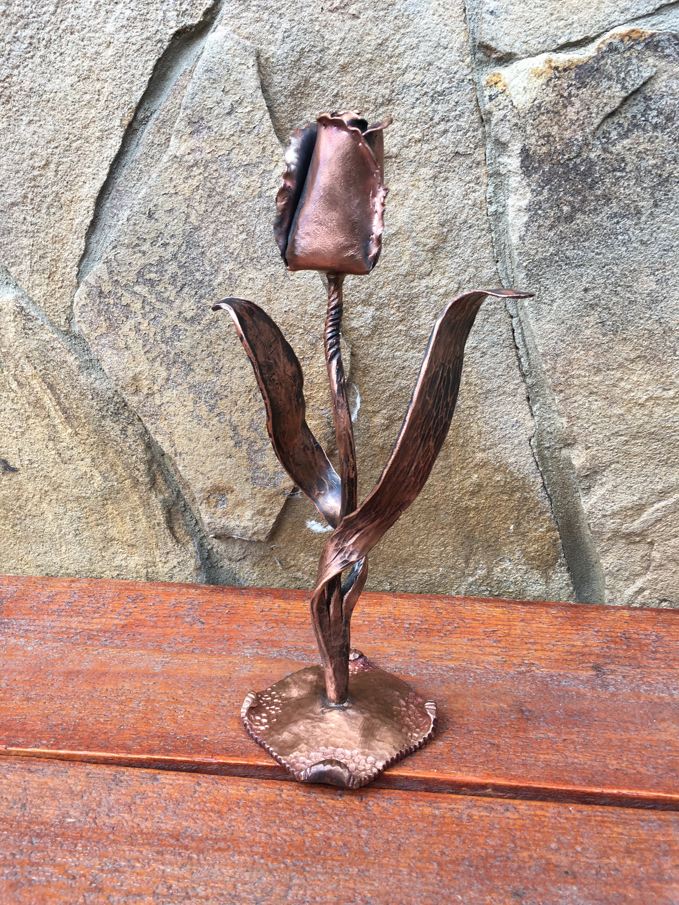 Copper tulip tulip copper gift for her copper anniversary | Etsy
