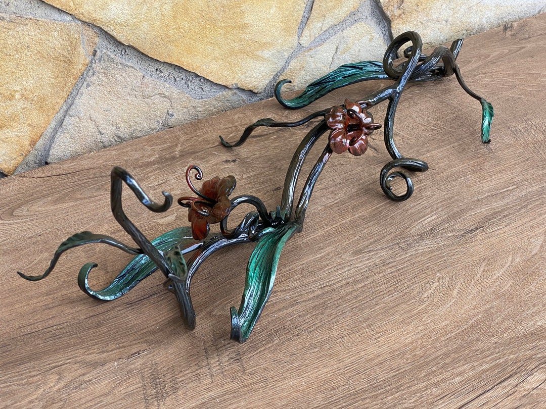Metal Flower, Iron Flower, Hand Forged Flower, Flower Decor, Floral ...