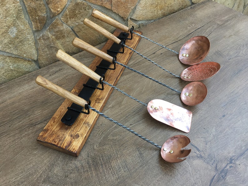 Copper Cooking Utensils Cooking Utensils Medieval Cutlery - Etsy