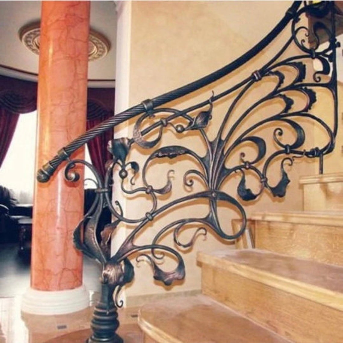 Balcony Railing Railing Terrace Railing Handrail - Etsy