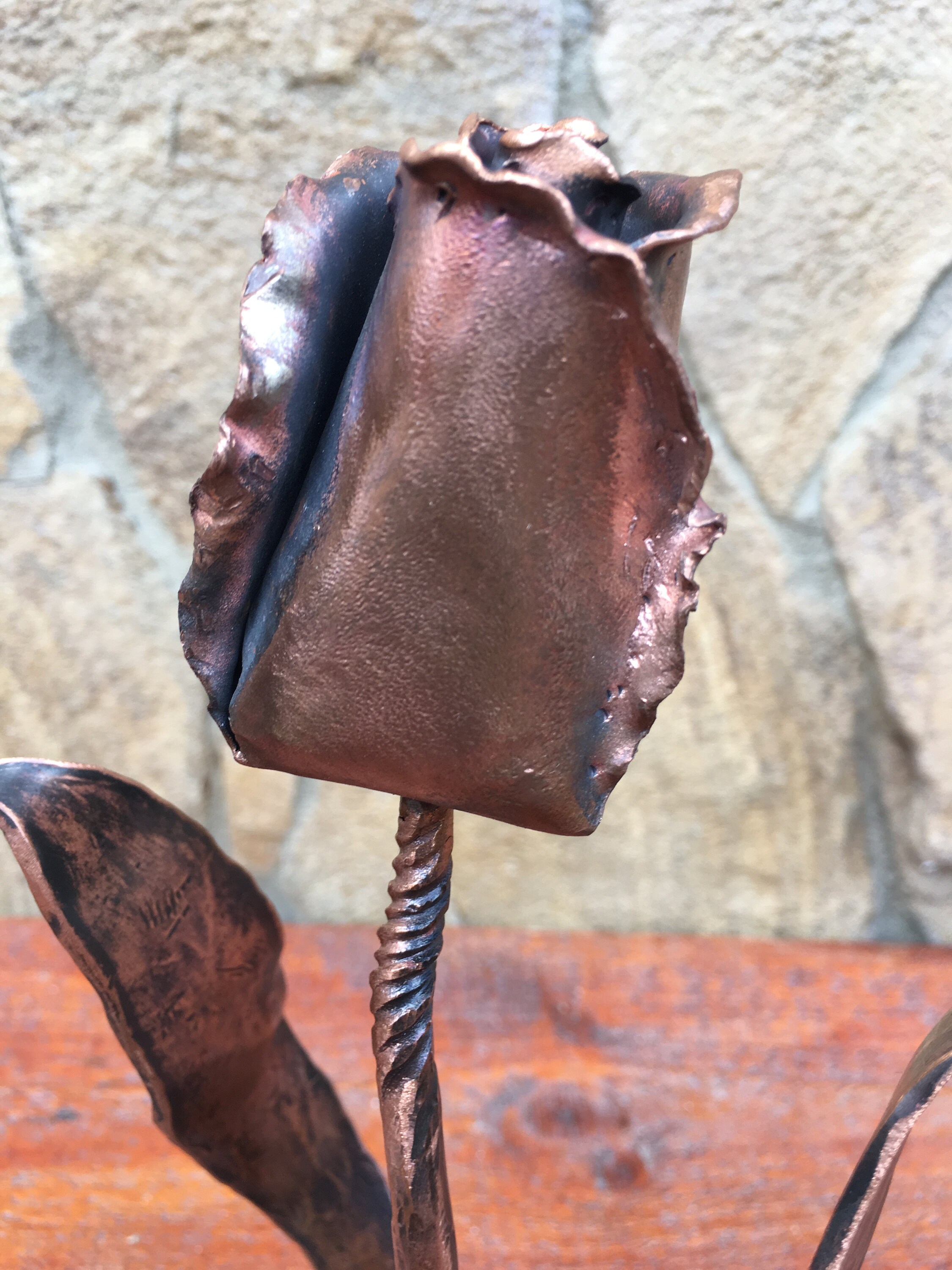 Copper tulip tulip copper gift for her copper anniversary | Etsy