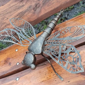 Dragonfly, Hand Forged Dragonfly, Iron Gift, Iron Anniversary, Viking ...