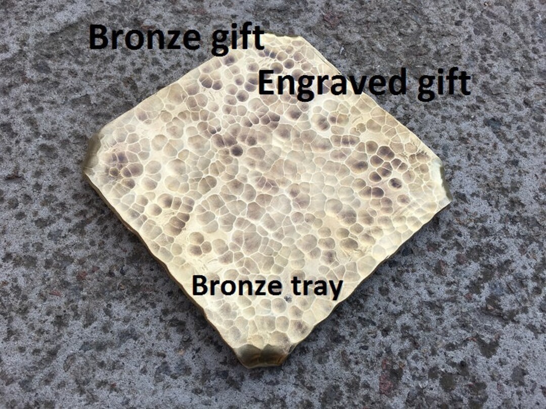 Bronze Tray, Bronze Bowl, 8th Anniversary, Bronze Gift for Her, Bronze ...