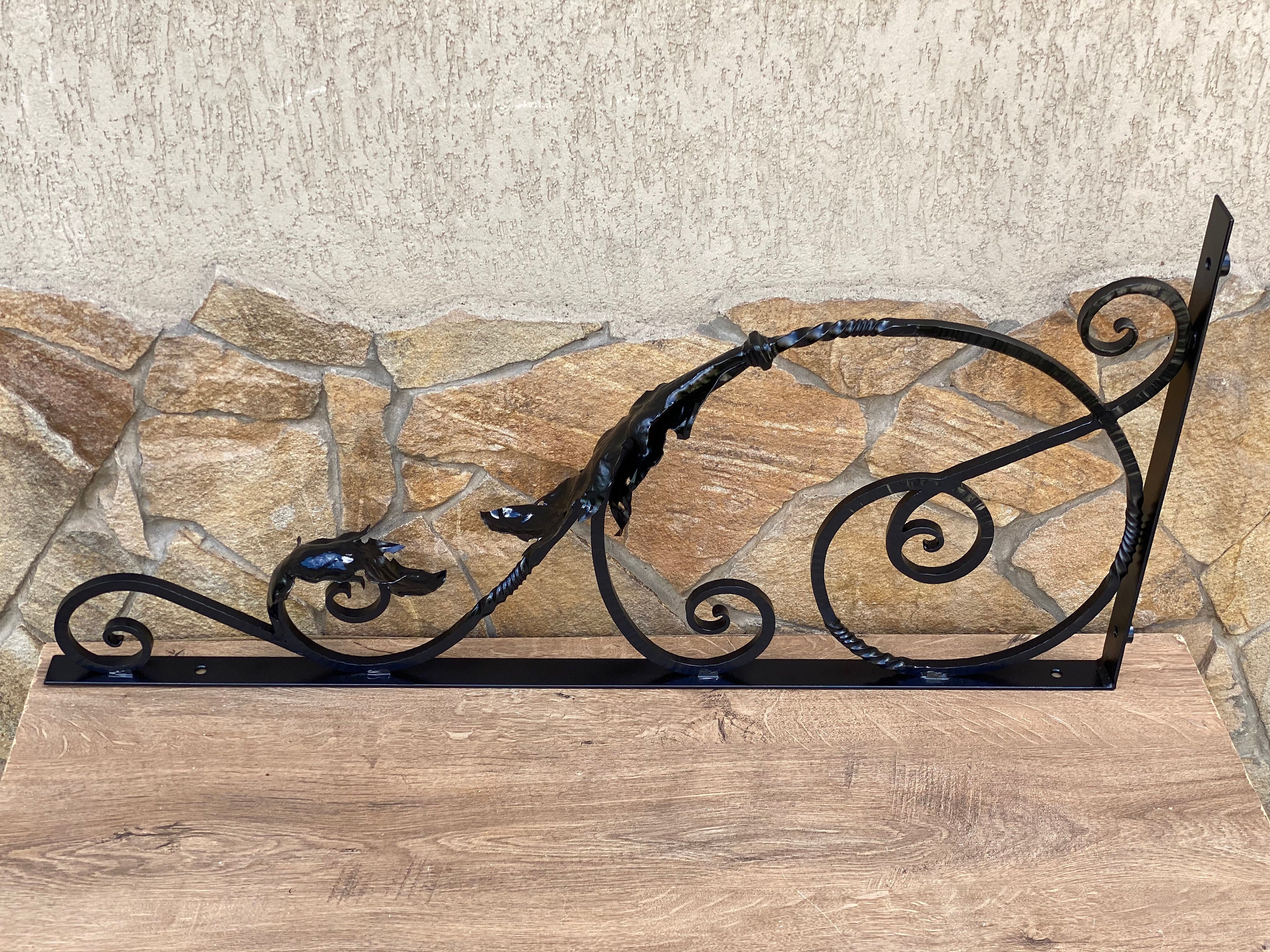 Scroll Bracket Sign Bracket Hand Forged Bracket Room Sign - Etsy Canada
