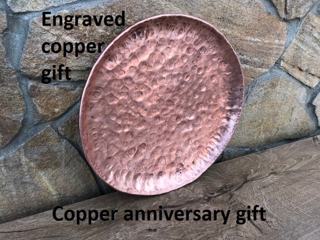 Copper Tray, Copper Plate, Copper Gift, Copper Gift for Him, Copper ...