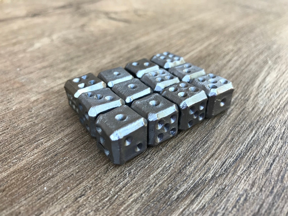 Dices Hand Forged Dices Iron Dice Iron Gift Iron - Etsy
