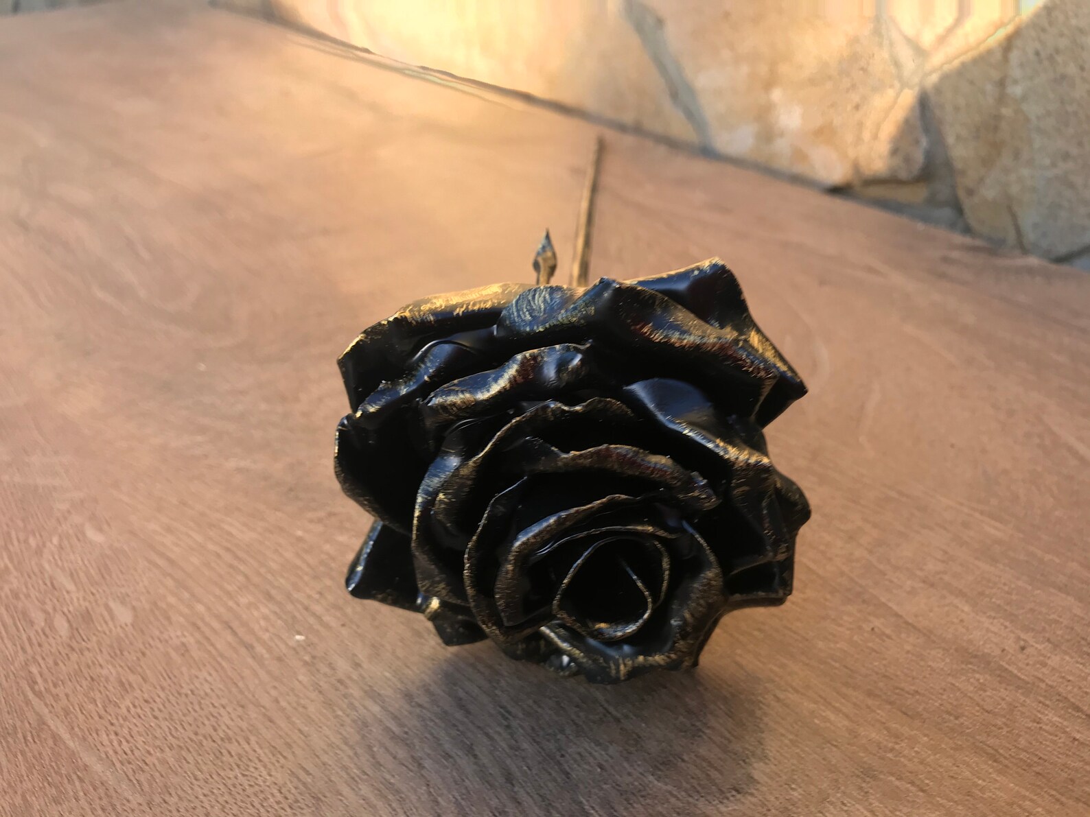 Forged Rose, Iron Anniversary Gift for Her, Iron Gift for Her, Iron ...