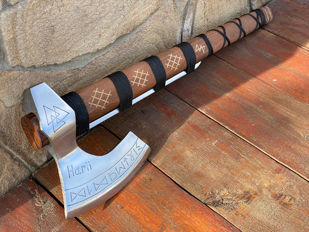 Runic Axe Pagan Axe Axe With Runes Personalized Axe Custom - Etsy