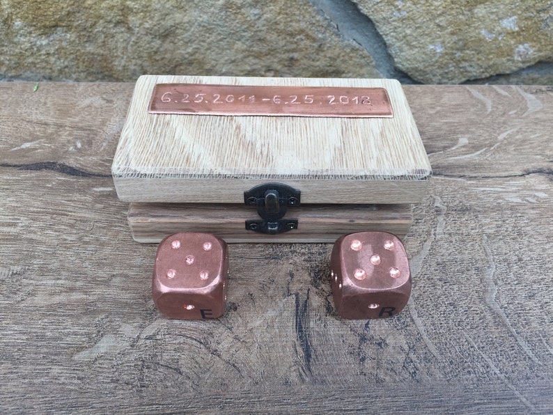 Engraved Copper Gift Copper Gifts Copper Dices Engraved | Etsy