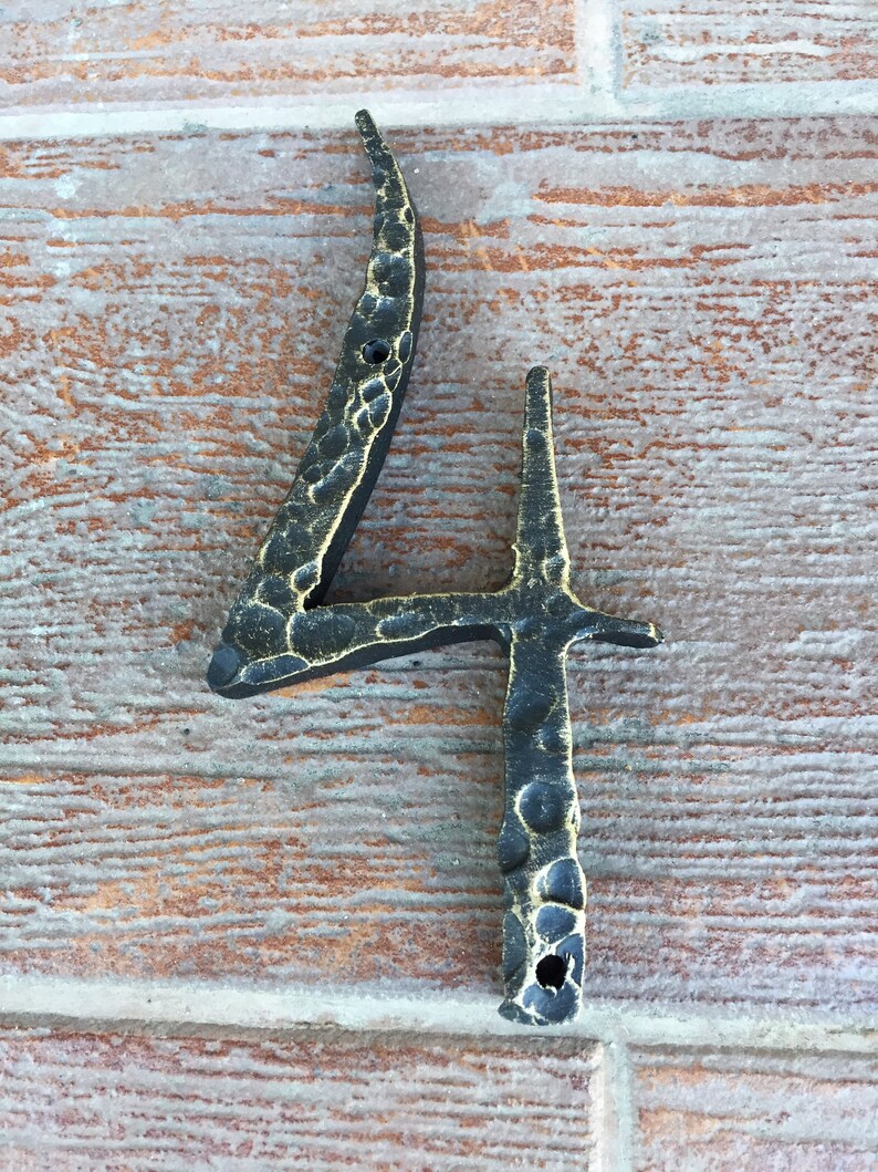 Hand Hammered Numbers Numbers Decals Numbers for House - Etsy