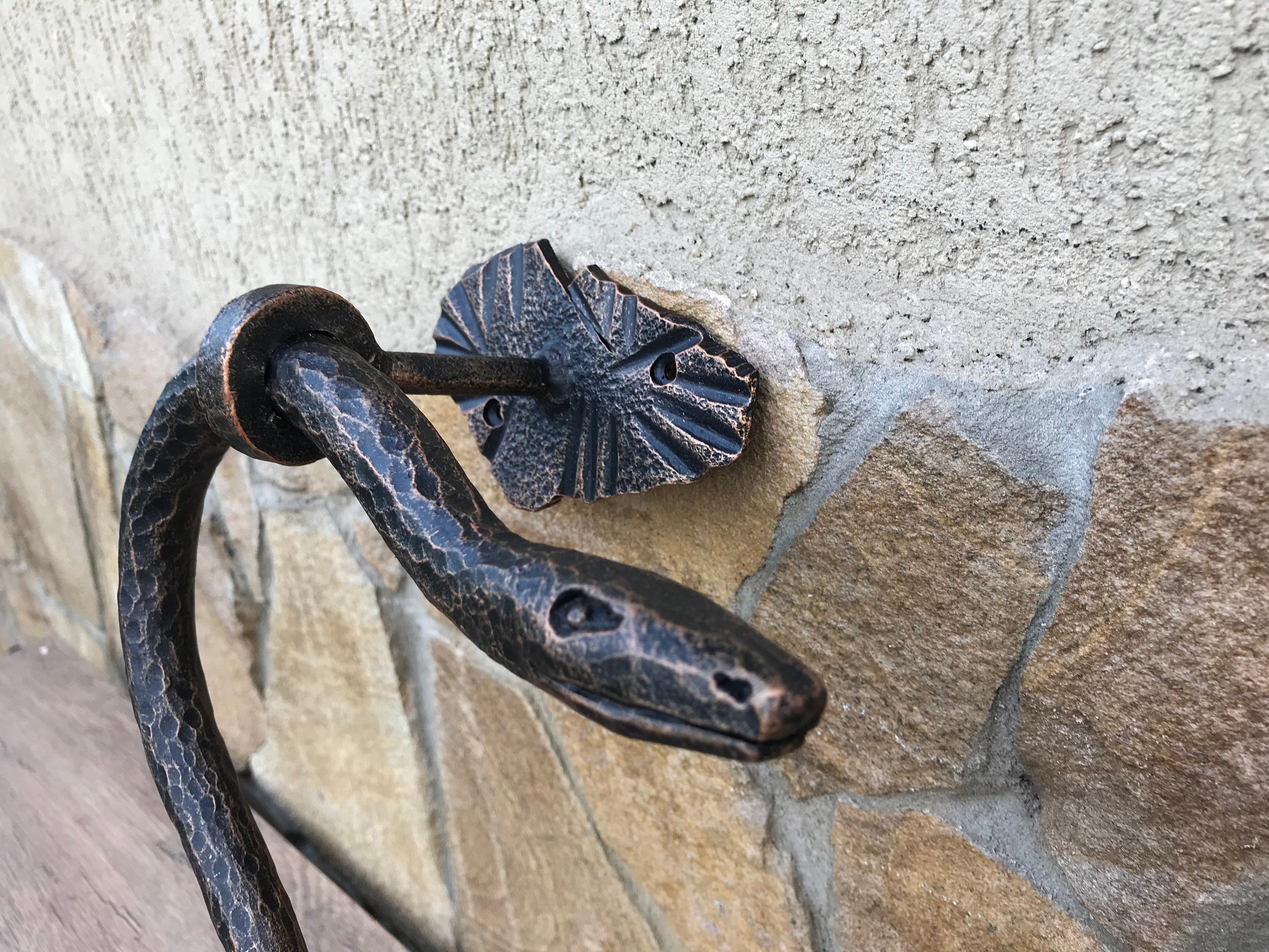 Snake door handle snake door knocker barn door handle shed | Etsy
