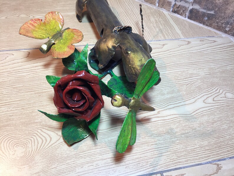 Metal Dog Metal Dog Sculpture Hand Forged Dog Metal Dog | Etsy