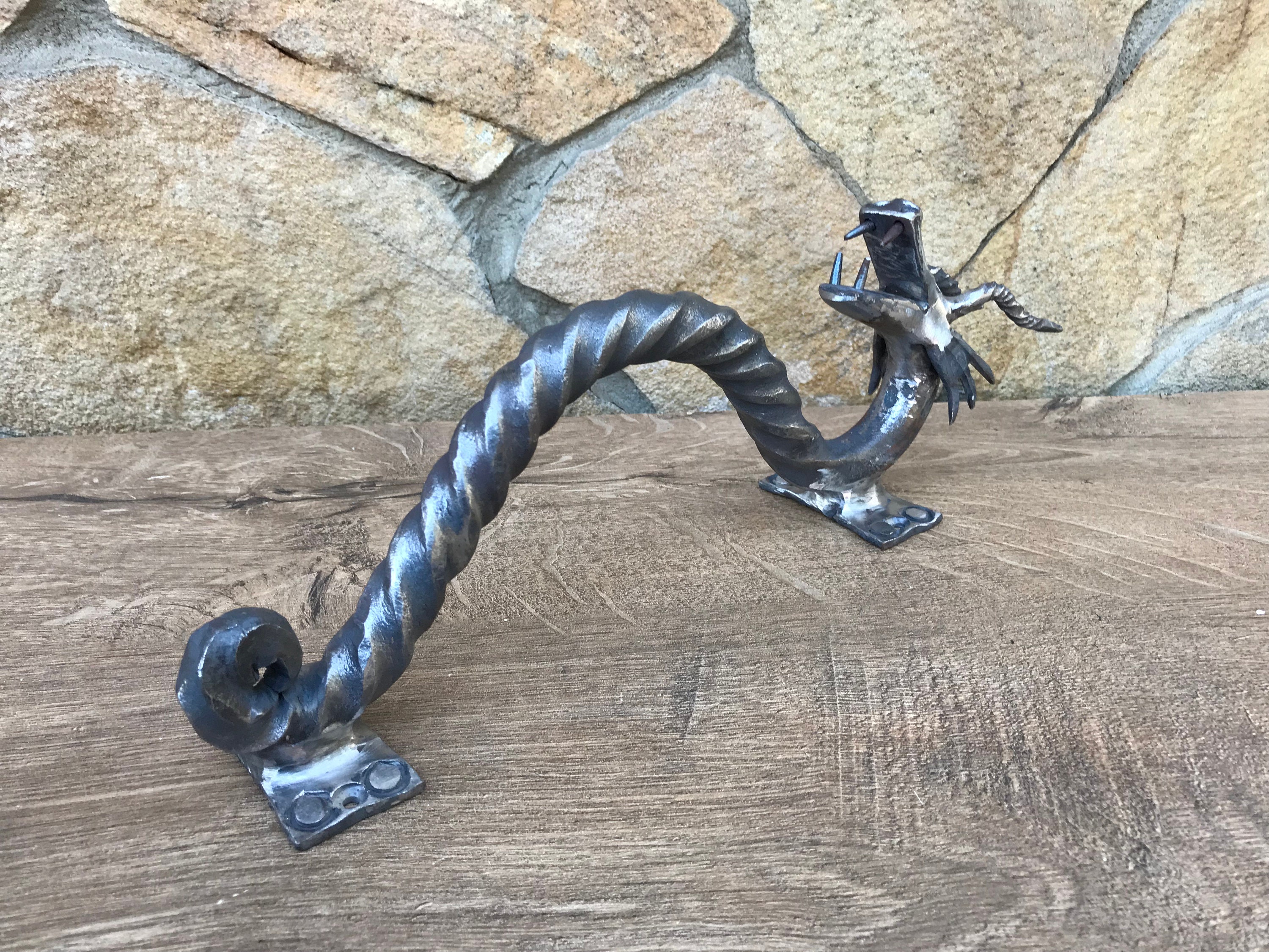 Dragon door handle door handle lock dragon charm dragon | Etsy