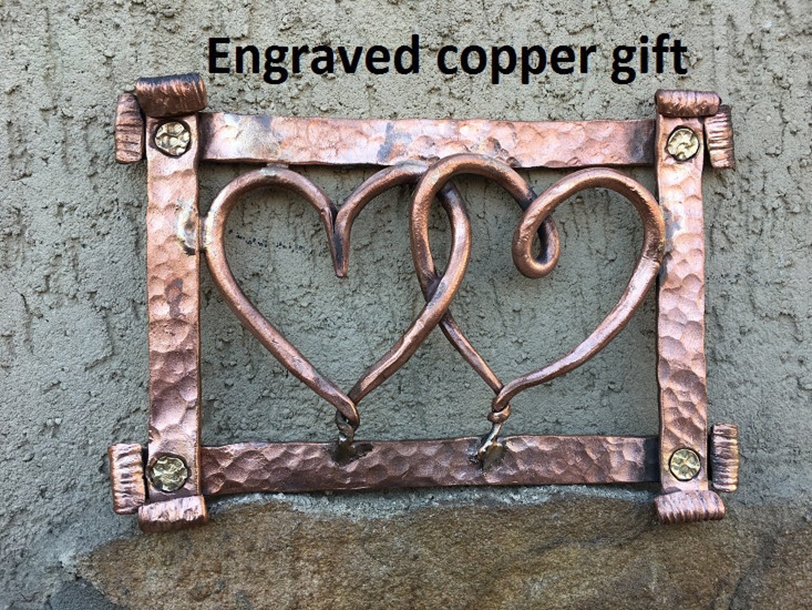 Copper Hearts Copper Frame Copper Gift Gift Box Copper - Etsy
