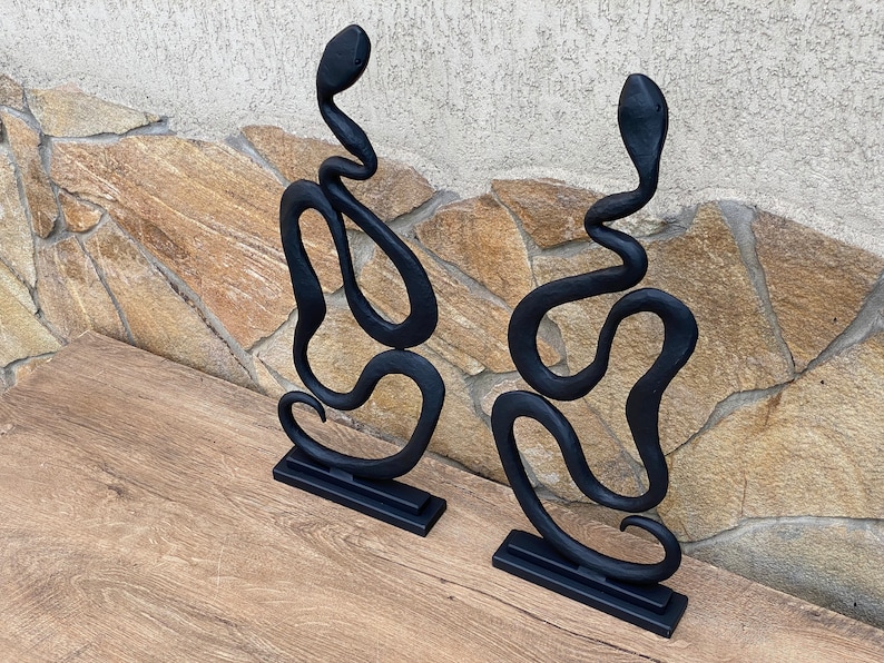 Andirons Fireplace Andirons Fireplace Decor Snake Metal - Etsy