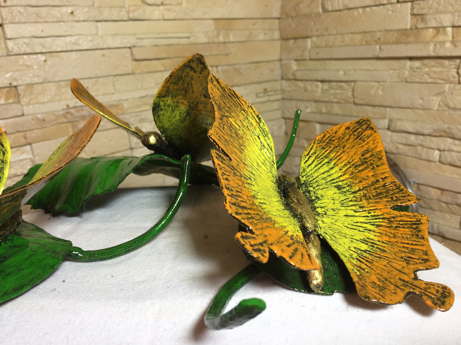 Three Butterflies Metal Butterfly Butterfly Figurine Metal - Etsy