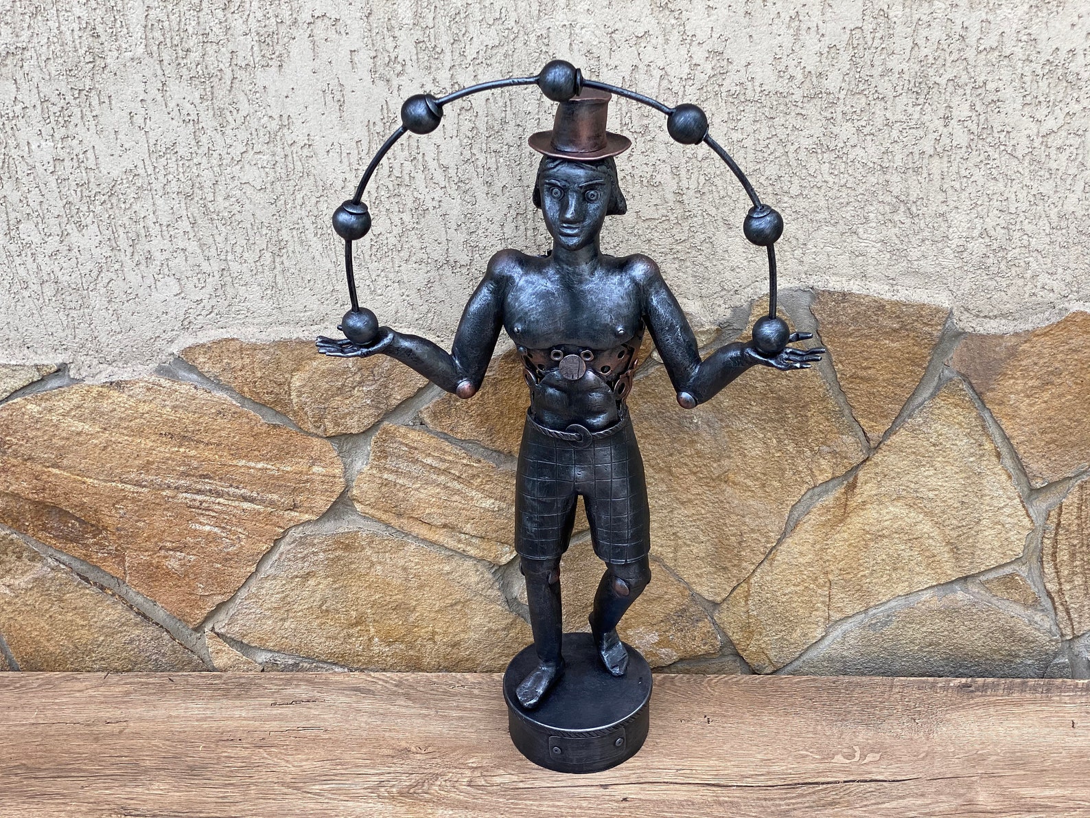 Steampunk Metal Sculpture Steampunk Figurine Junk Art - Etsy