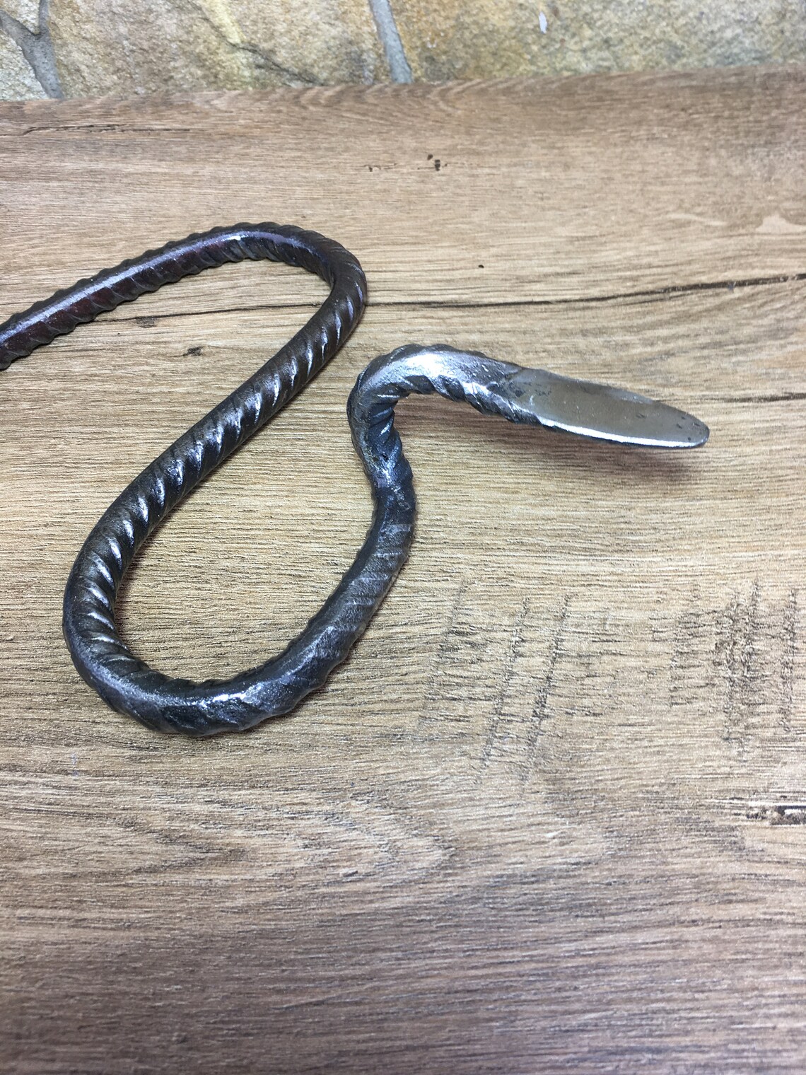 Snake Iron Snake Garden Decor Rebar Snake Industrial Art - Etsy