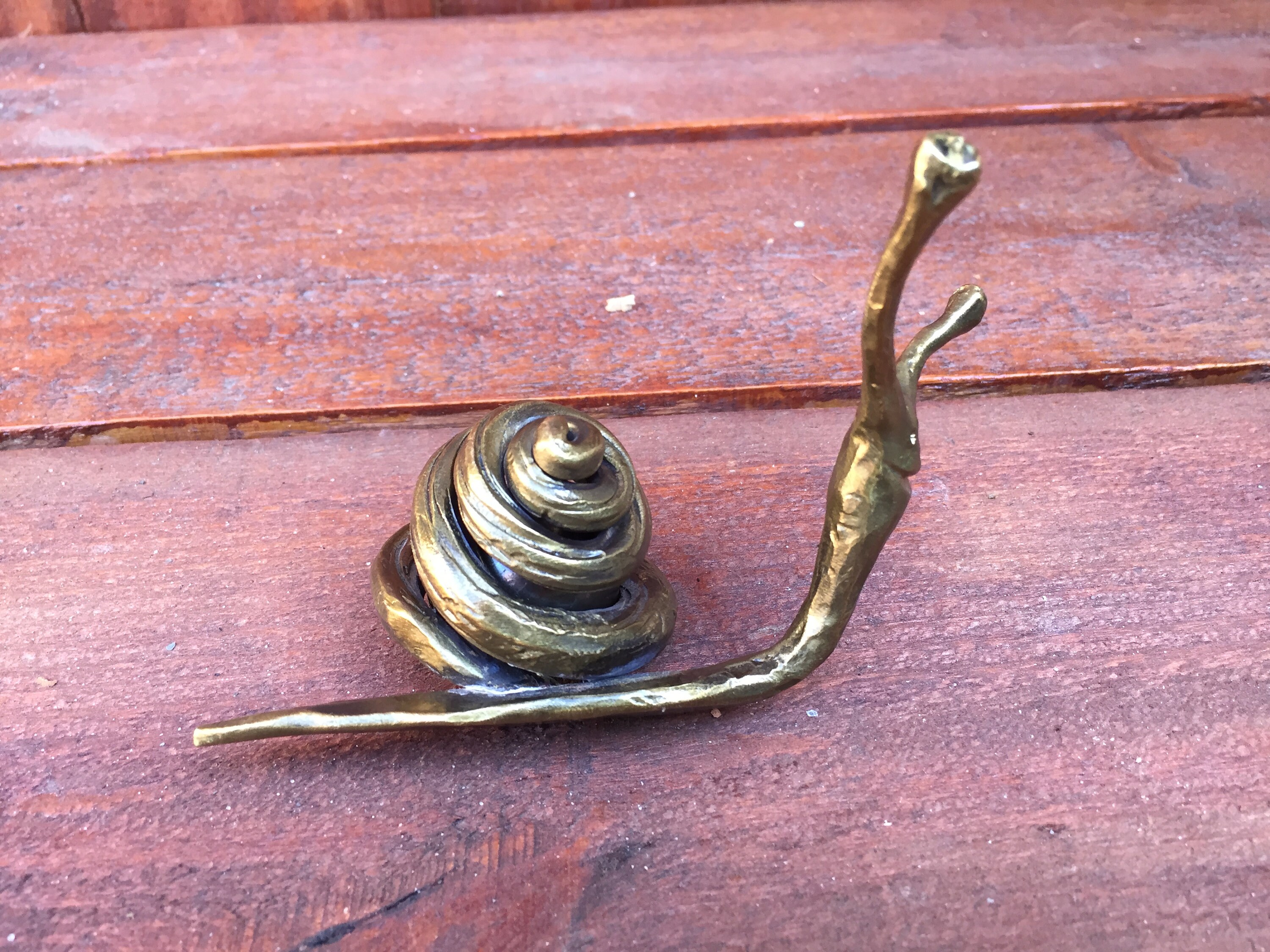 Bronze Snail 8th Anniversary Gift 19th Anniversary Gift | Etsy