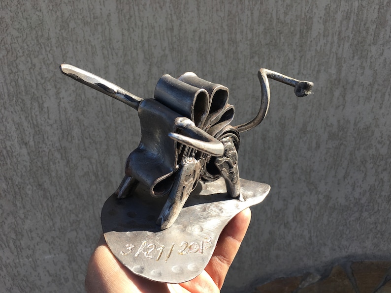 Hand Forged Bull Metal Bull Bull Sculpture Metal Artwork | Etsy