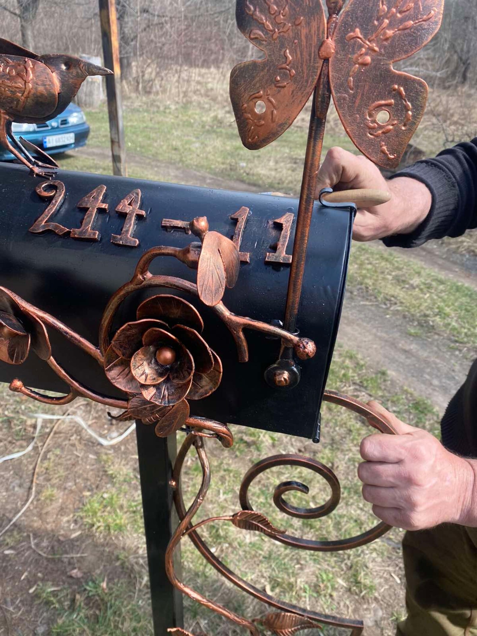 Mailbox House Numbers Mail Box Bird New Home Postman - Etsy