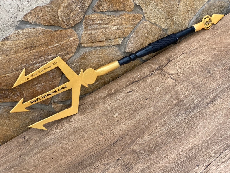 Engraved Trident, Custom Trident, Neptune Trident, Trident, Poseidon ...