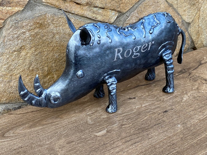 Rhino Rhinocerosrhino Metal Art Rhino Gifts for Men Rhino | Etsy