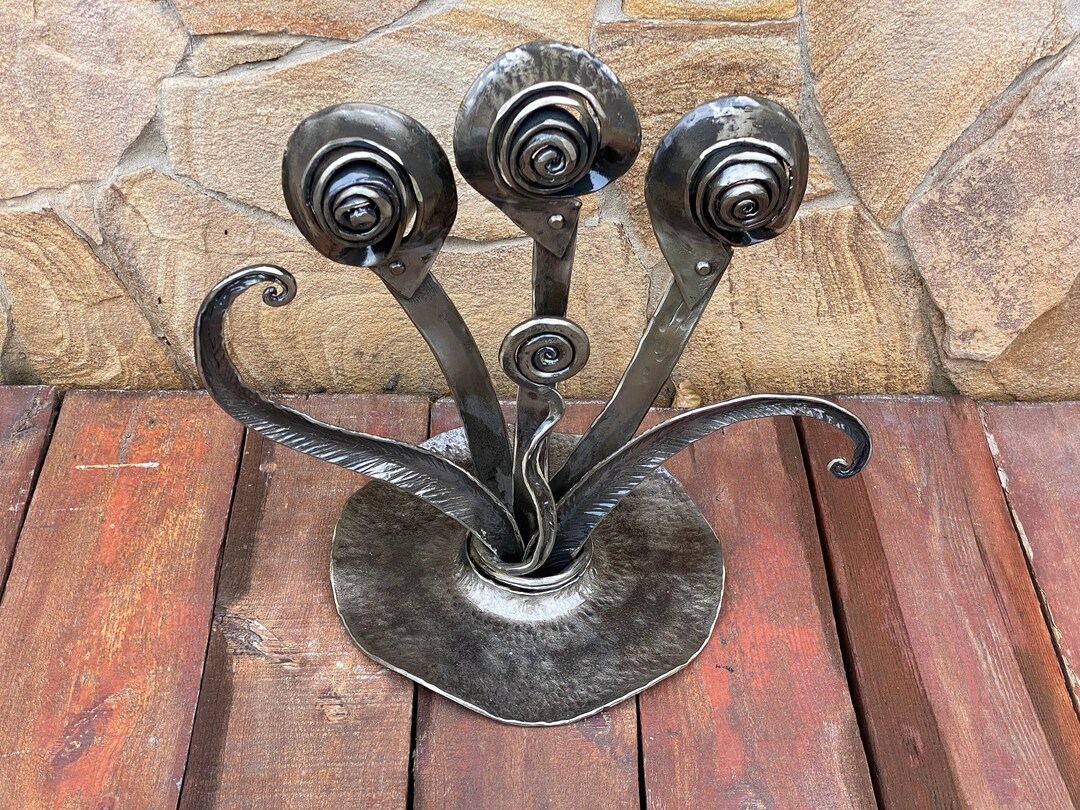 Flower, Wedding, Iron Flower, Wedding Flower, Anniversary Gift, Iron ...