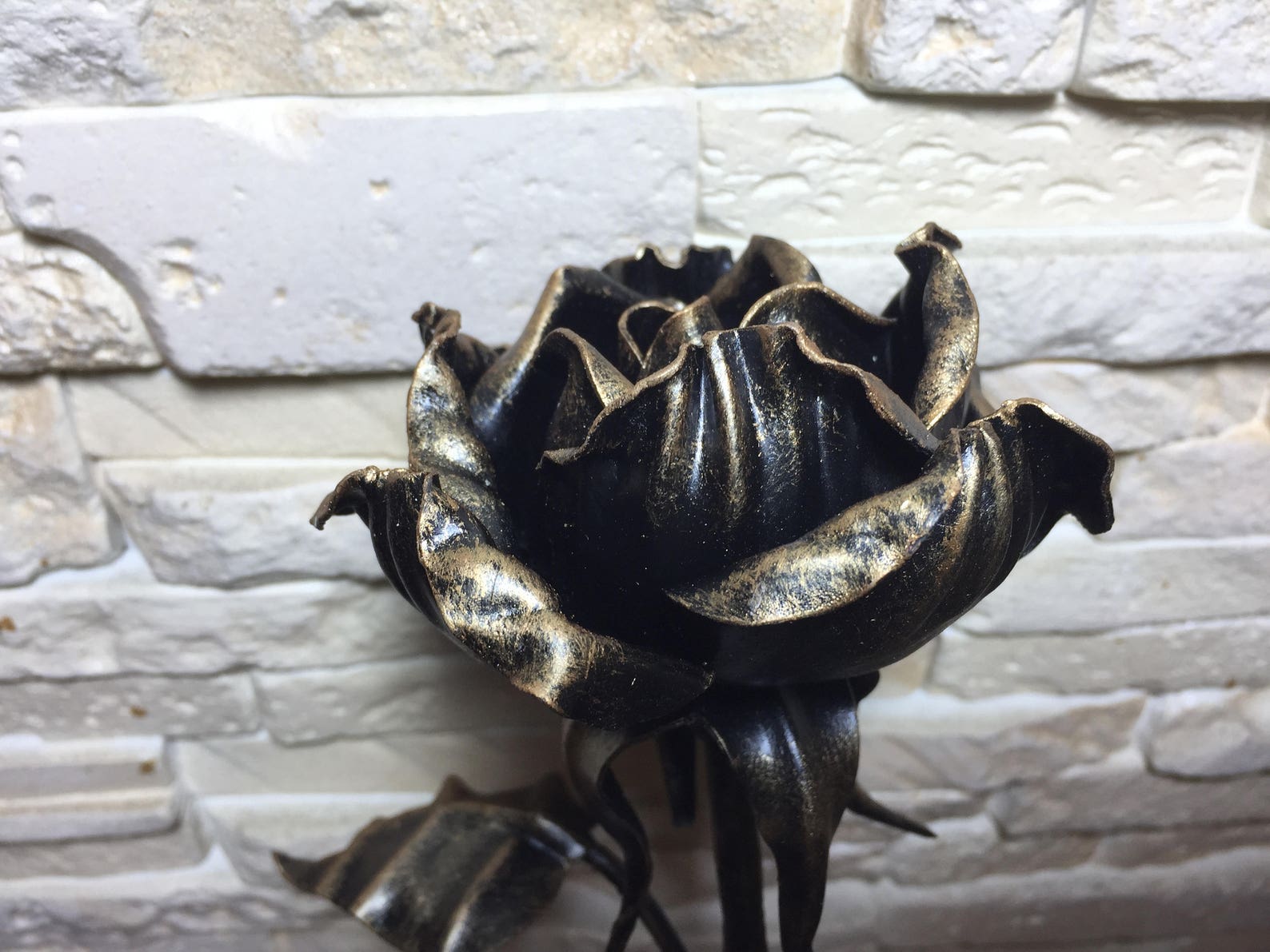 Iron Rose Hand Forged Rose Metal Rose Wrought Iron Rose | Etsy