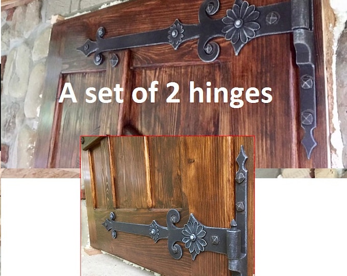 Gate Hinges, Medieval, Door Hinge, Middle Ages, Shutter Hinge, Hinge, Christmas, Pair of Hinges ...