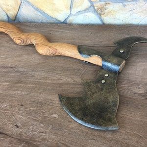 Decorative Axe, Viking Axe, Hand Forged Axe, Tomahawk, Hatchet, Mens ...