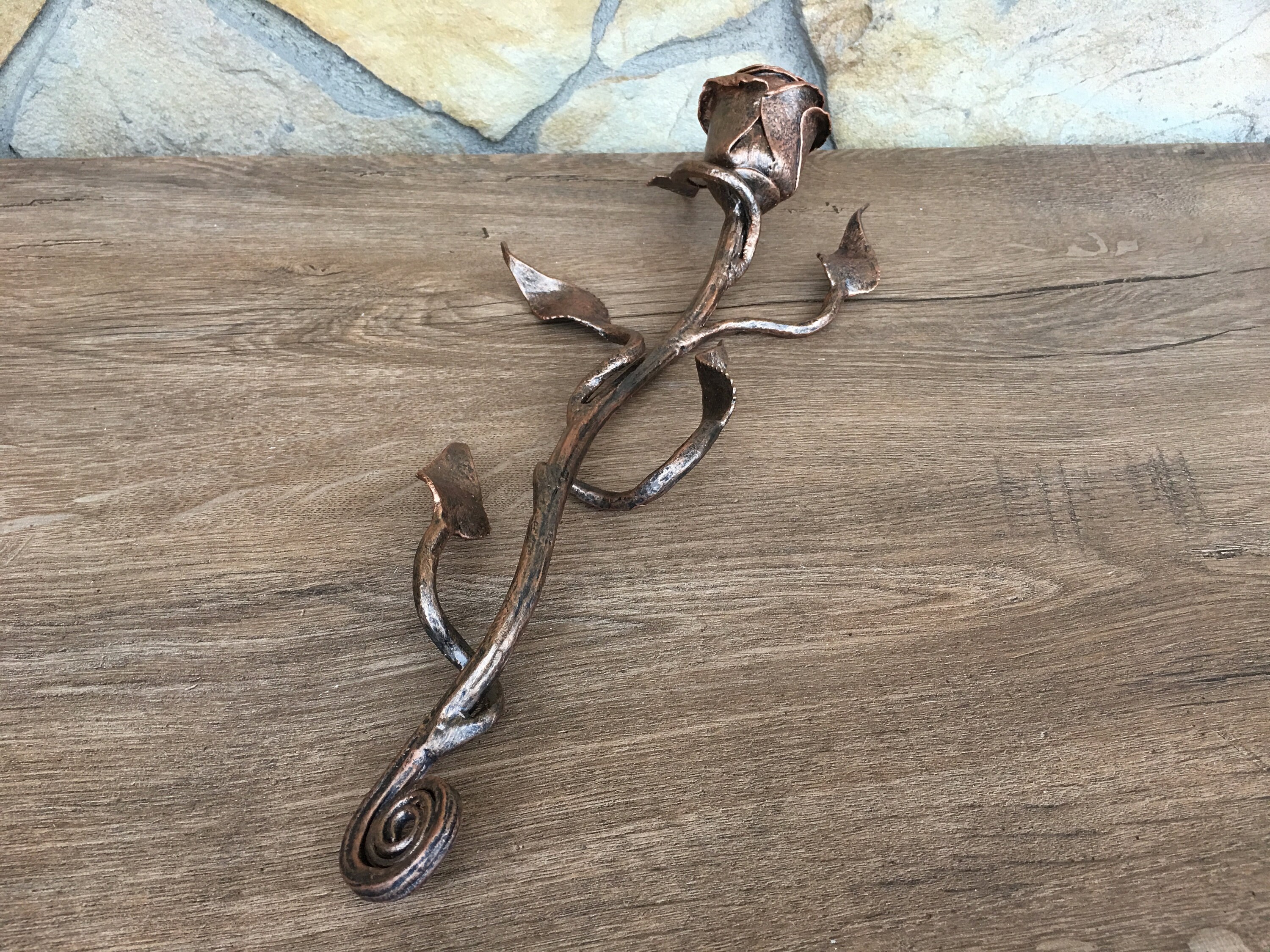 Iron Rose Metal Rose Decoration Metal Rose Sculpture Floral | Etsy