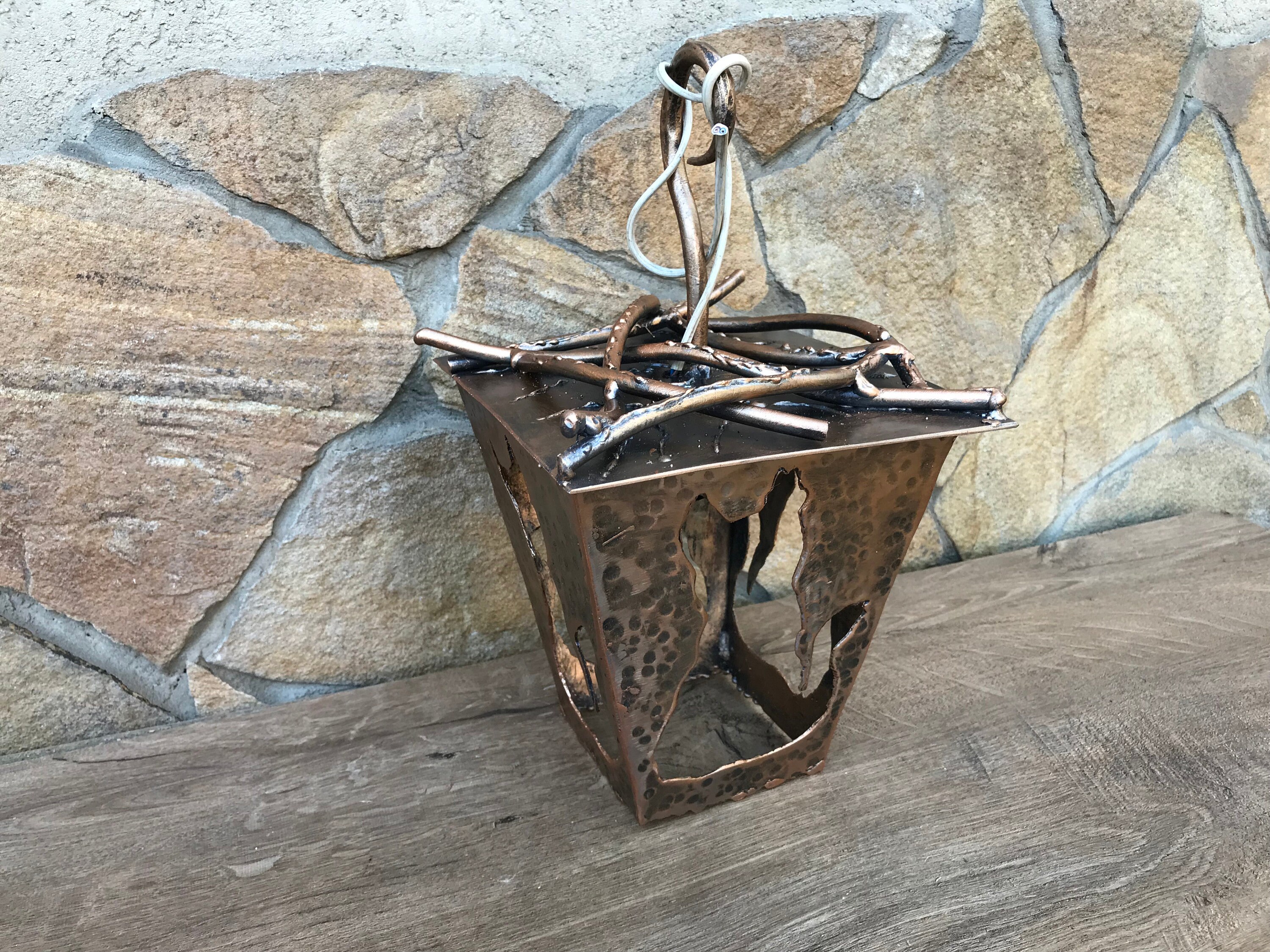 Ceiling Lamp Wall Lamp Cat Decor Hand Forged Lamp Wall - Etsy