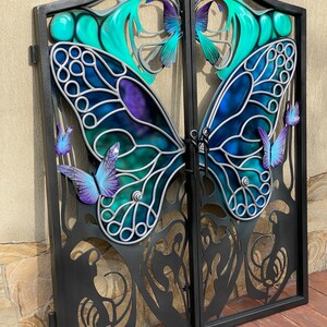 Gate, Garden Gate, Fairy, Fantasy, Magic, Butterfly, Terrace, Balcony ...