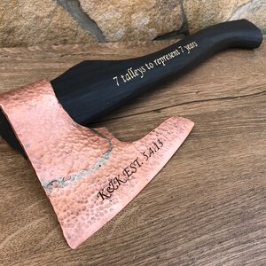 Copper Axe, Axe From Copper, 7th Anniversary Gift for Him, Copper Gift ...