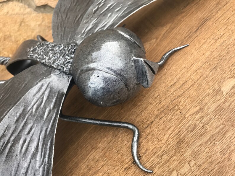 Hand Forged Dragonfly Dragonfly Iron Gift Iron Anniversary | Etsy