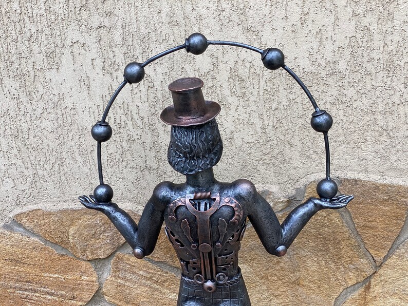 Steampunk Metal Sculpture Steampunk Figurine Junk Art - Etsy