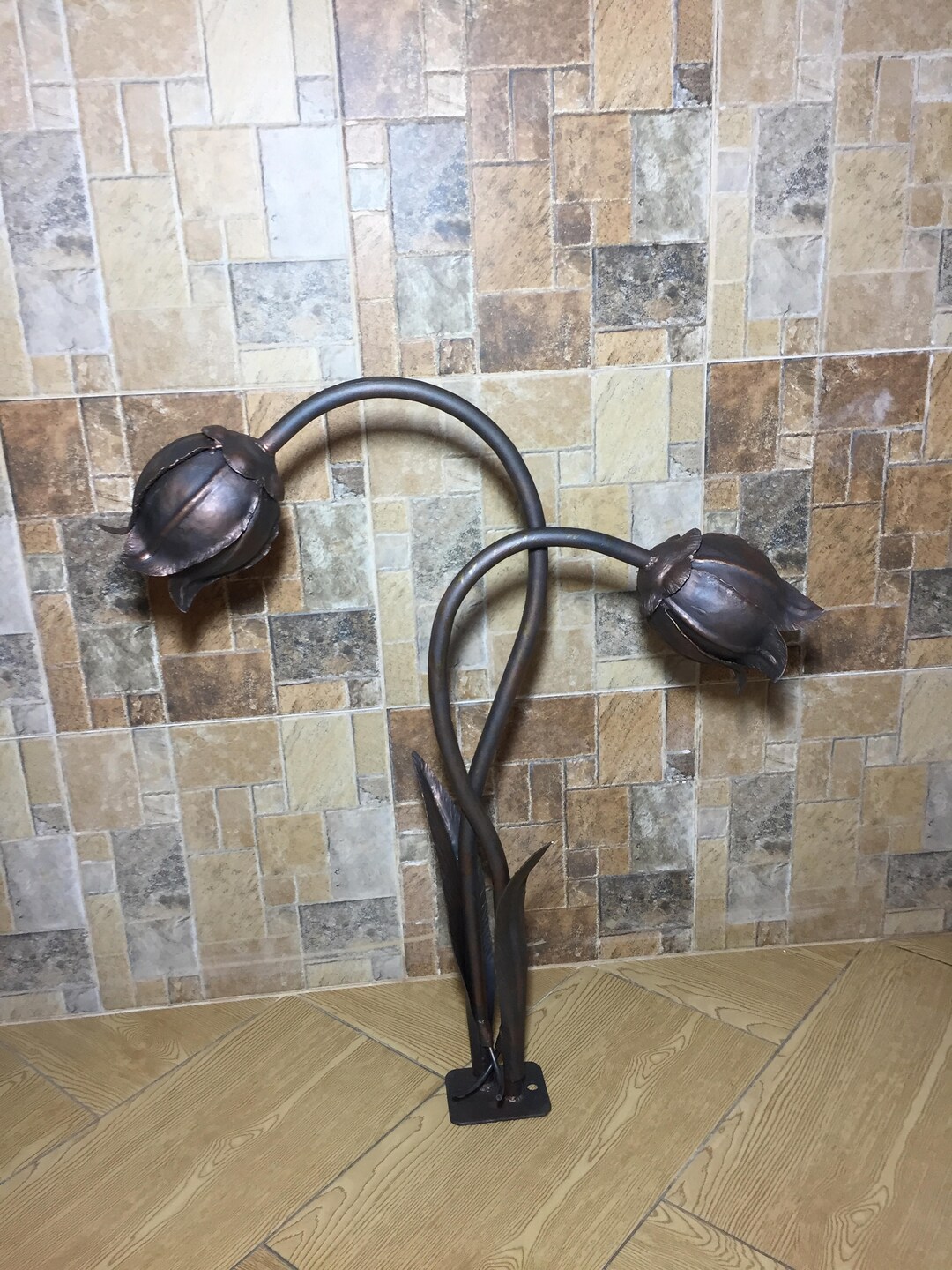 Garden Lamp, Hand Forged Lamp, Forged Lantern, Porch Lamp, Garden ...