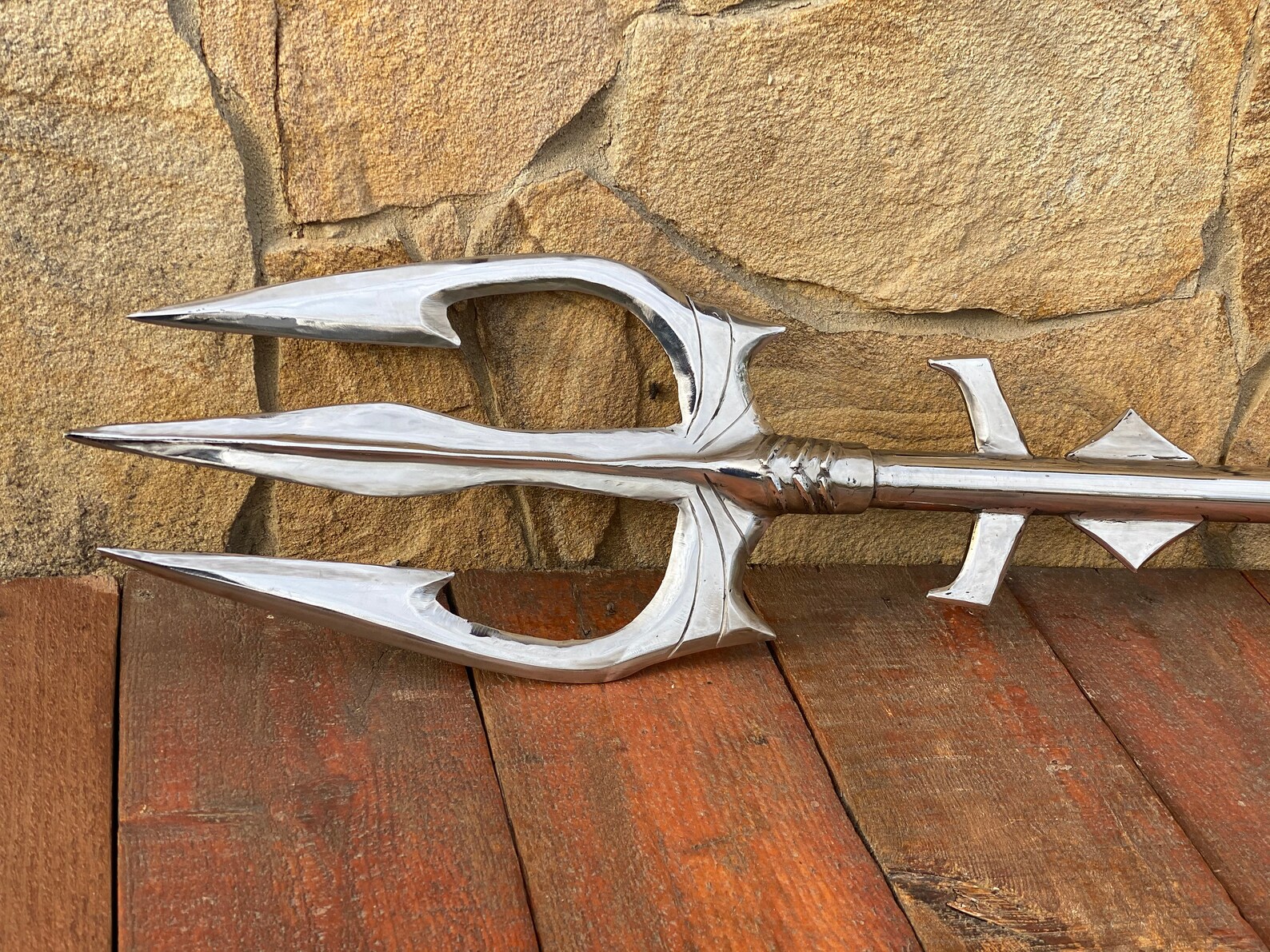 Stainless steel trident steel gift 11th anniversary | Etsy