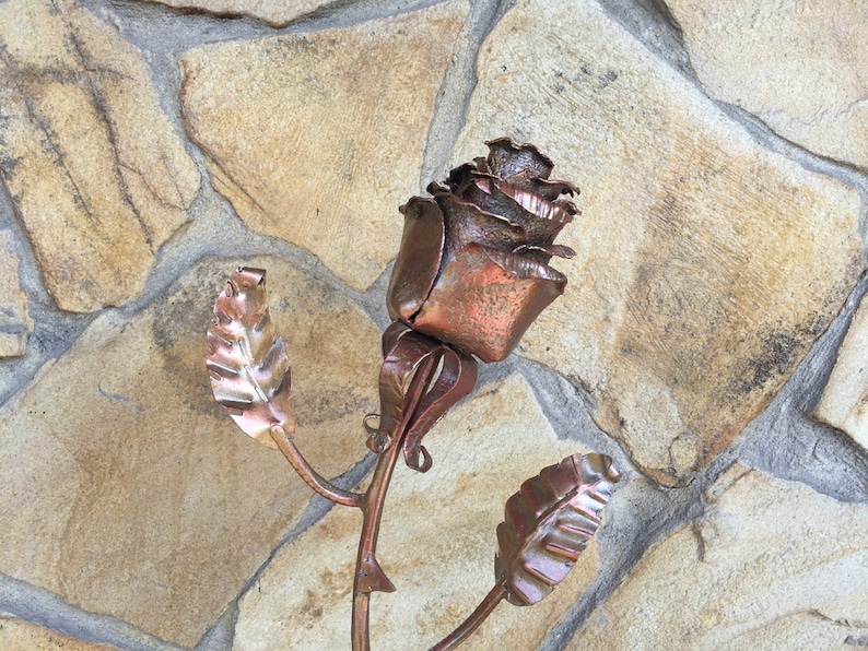 Wrought Iron Rose Hand Made Rose Metal Rose Steel Rose - Etsy