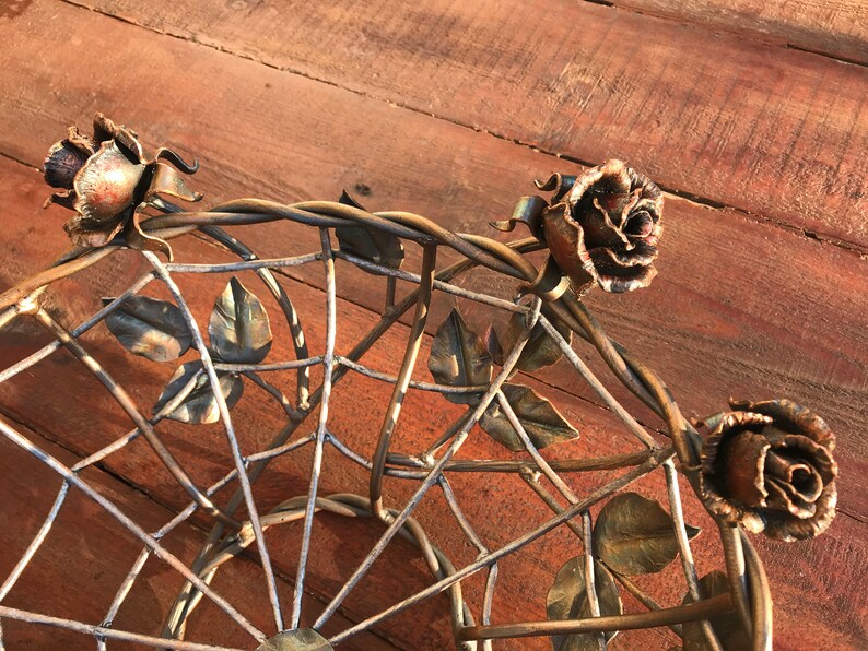 Forged Fruit Bowl Metal Fruit Plate Veggie Tray Vegetable - Etsy