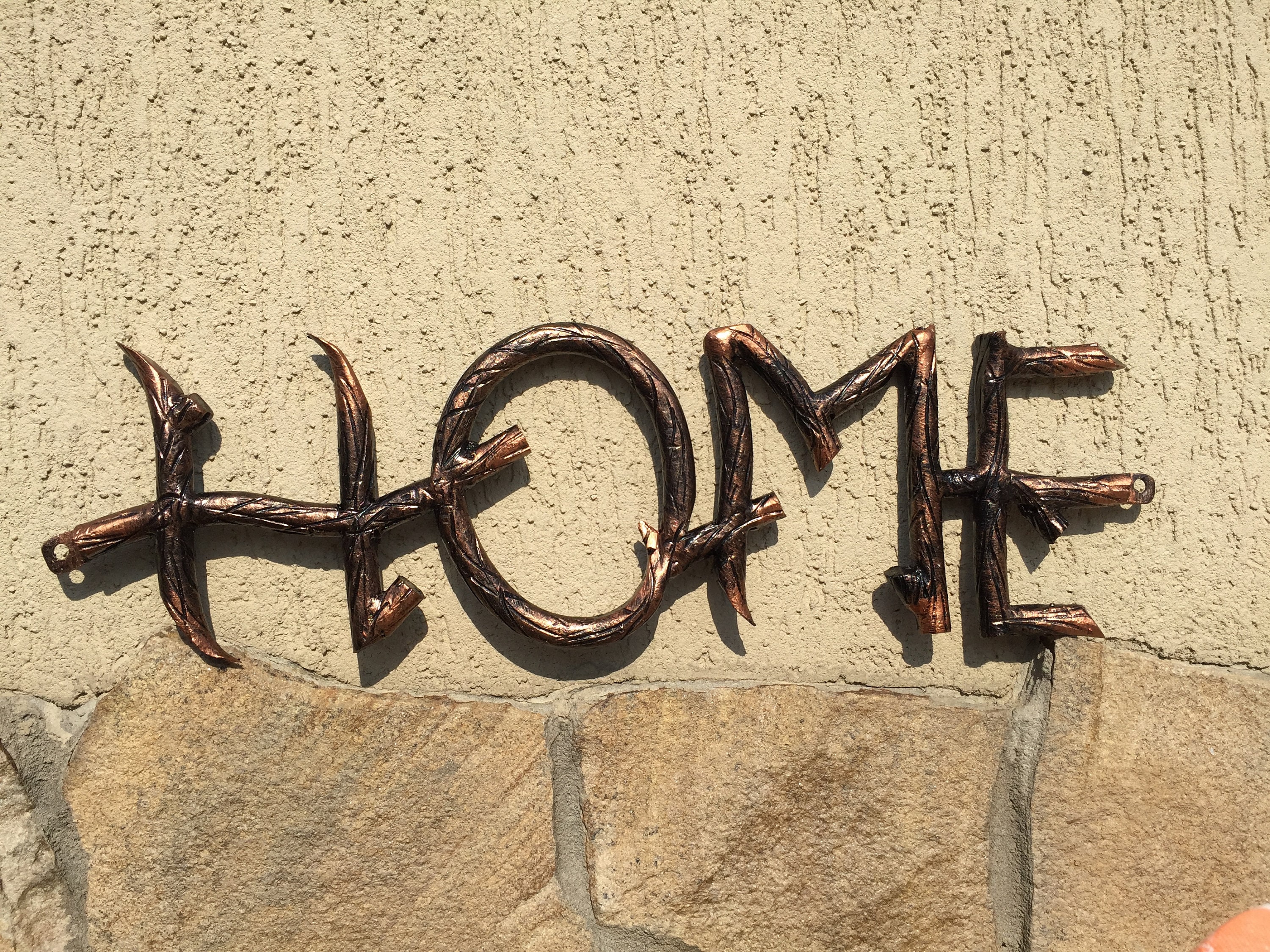 Iron letters hand forged letters word cutout last name | Etsy