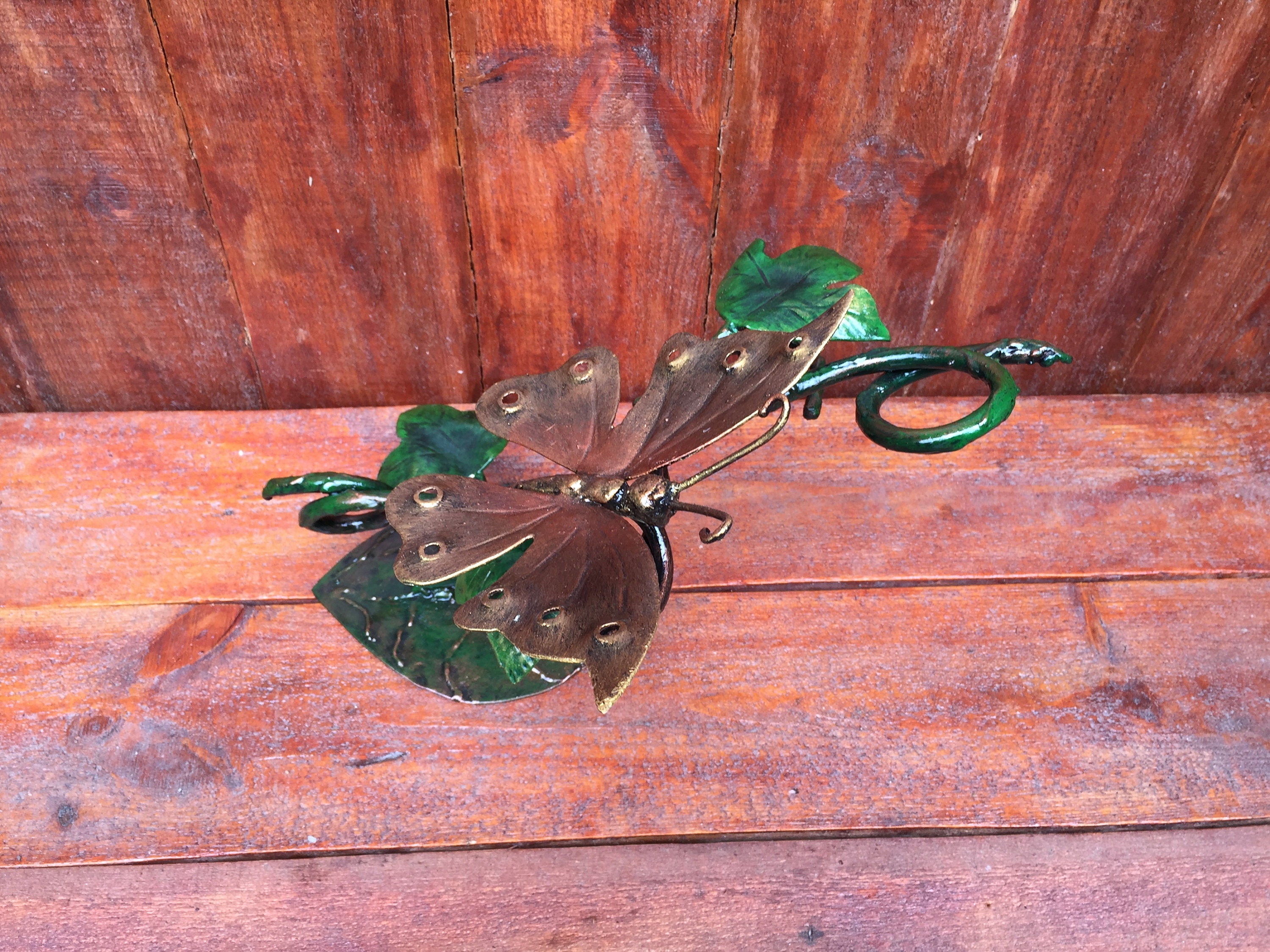 Hand forged butterfly iron gift engraved gift iron | Etsy