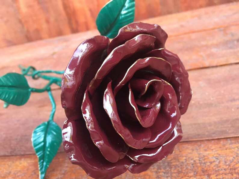 Iron Flower 6th Anniversary Gift for Her Metal Bouquet Iron - Etsy