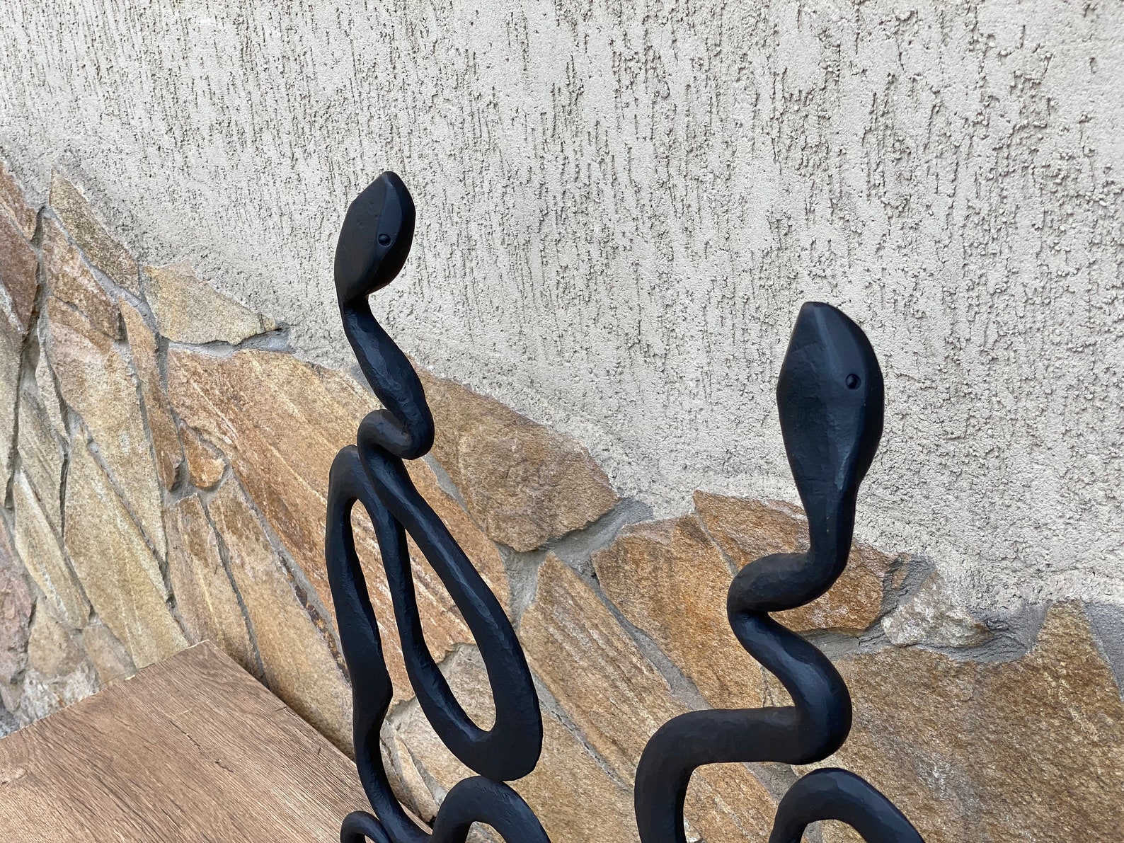 Andirons Fireplace Andirons Fireplace Decor Snake Metal - Etsy