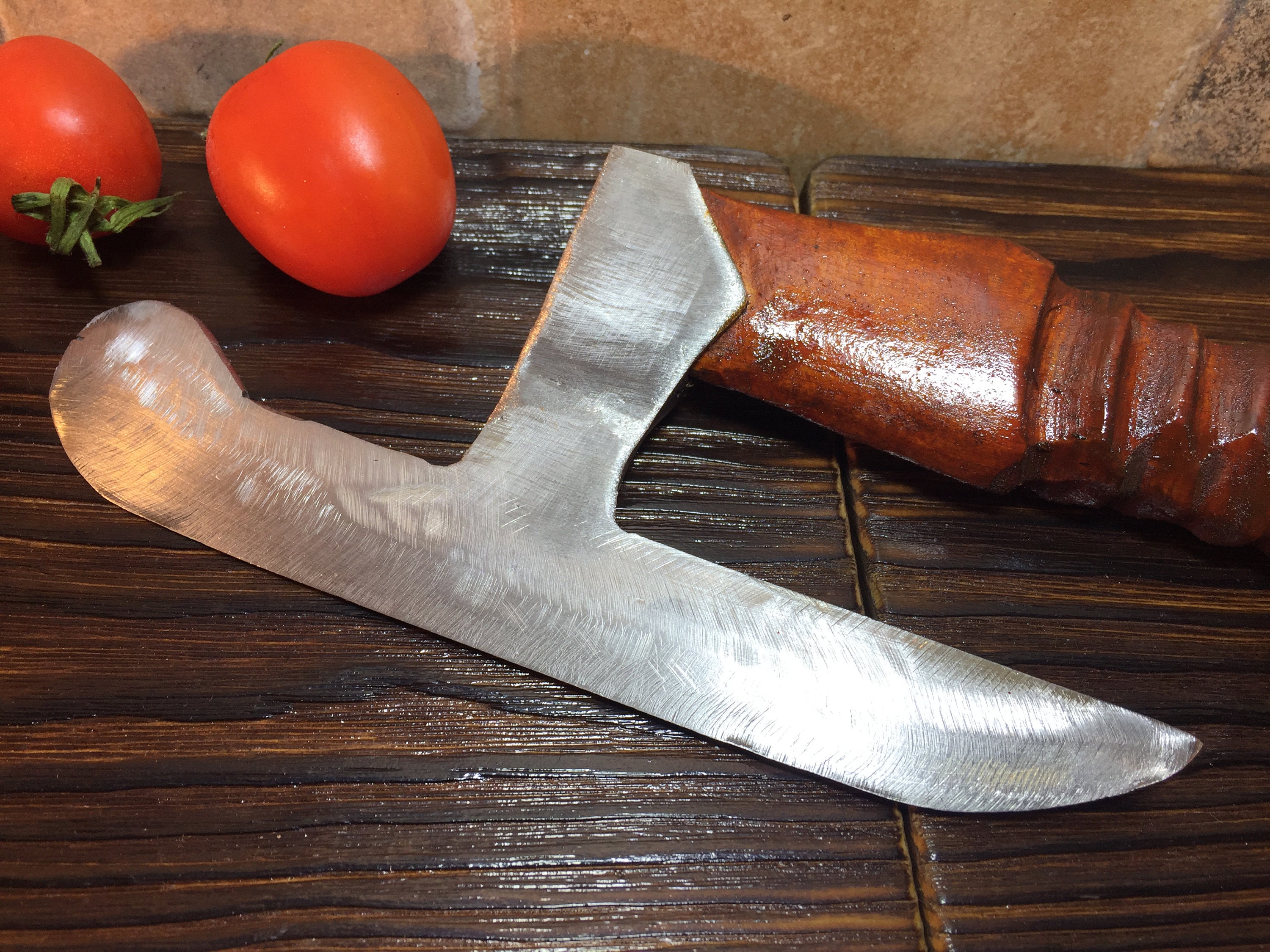 Kitchen hatchet kitchen axe viking axe medieval axe wood | Etsy