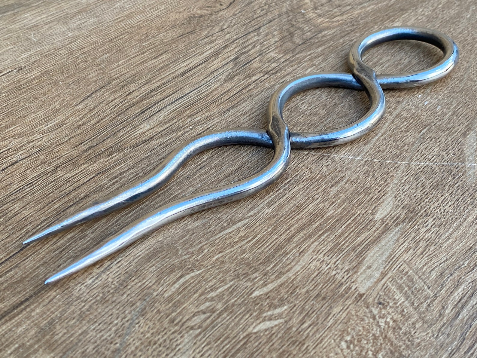 Stainless Steel Fork BBQ Fork Hand Forged Fork Viking | Etsy