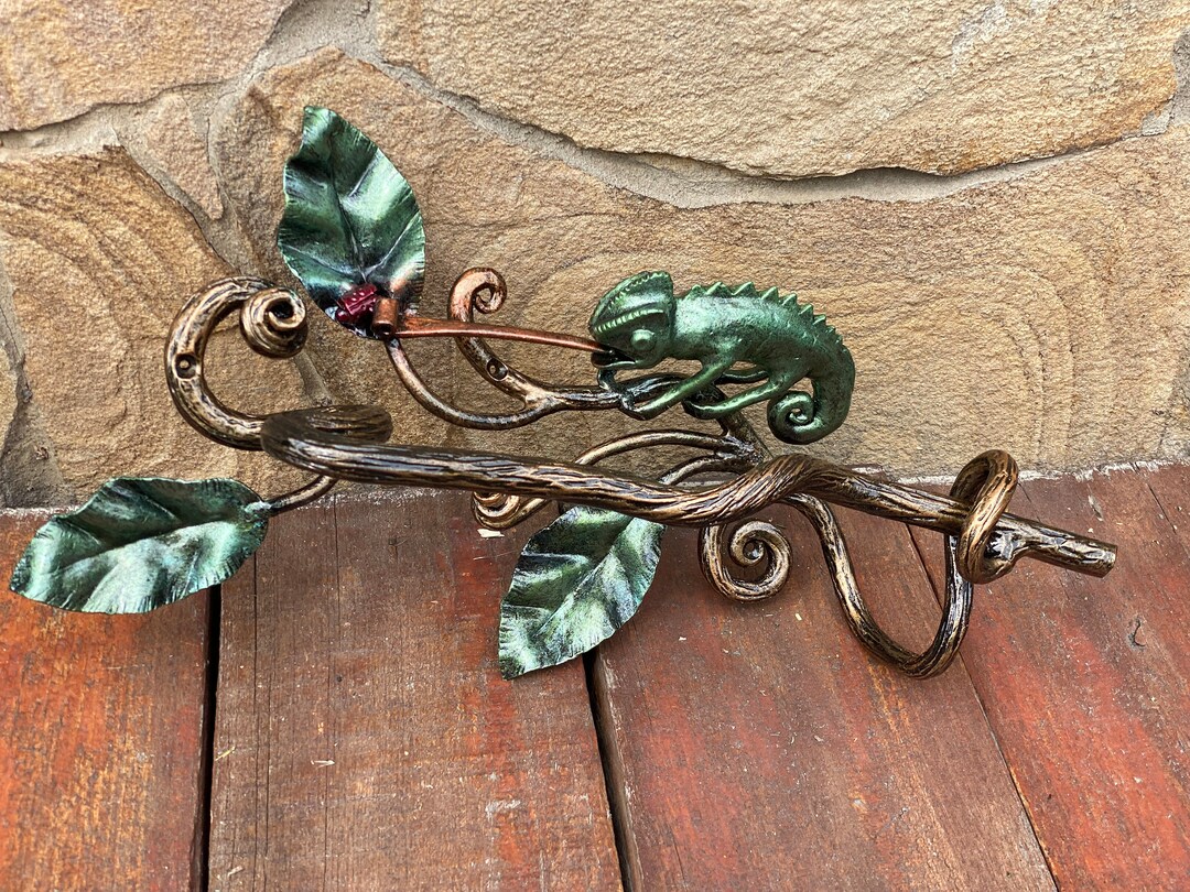 Door Pull Chameleon Door Handle Door Forest Wild Nature - Etsy