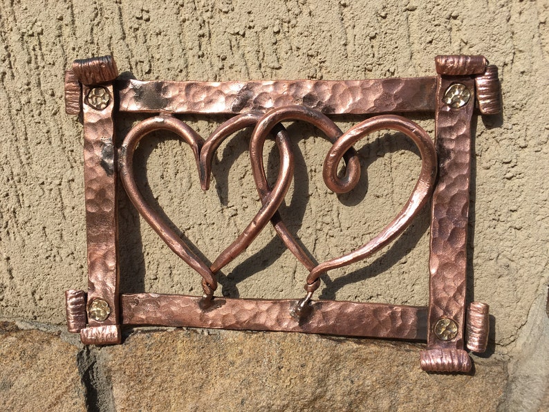 Copper Hearts Copper Frame Copper Gift Gift Box Copper - Etsy