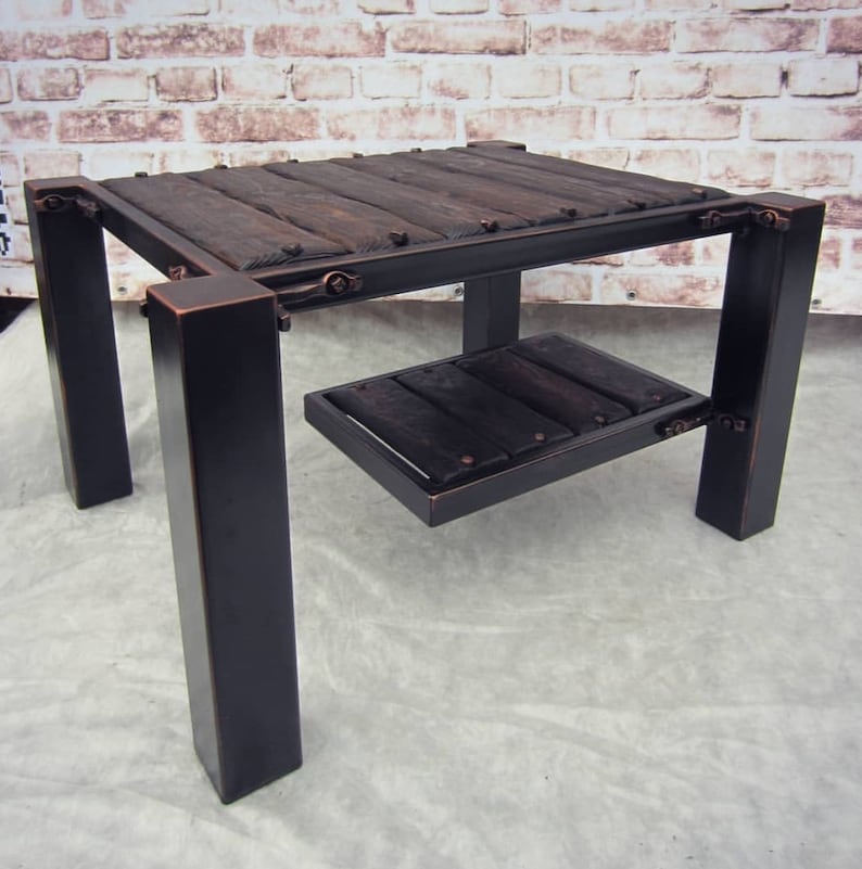 Hand Forged Table Steampunk Table Loft Table Loft Forging - Etsy